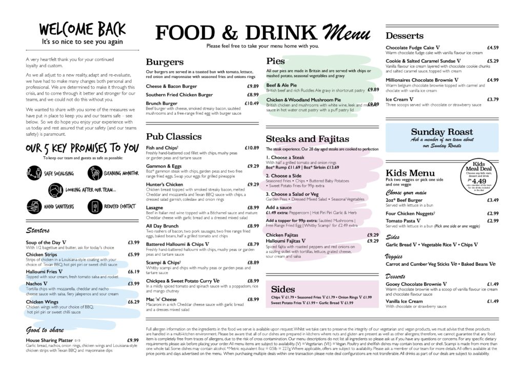 Our Food - Livingston Inn